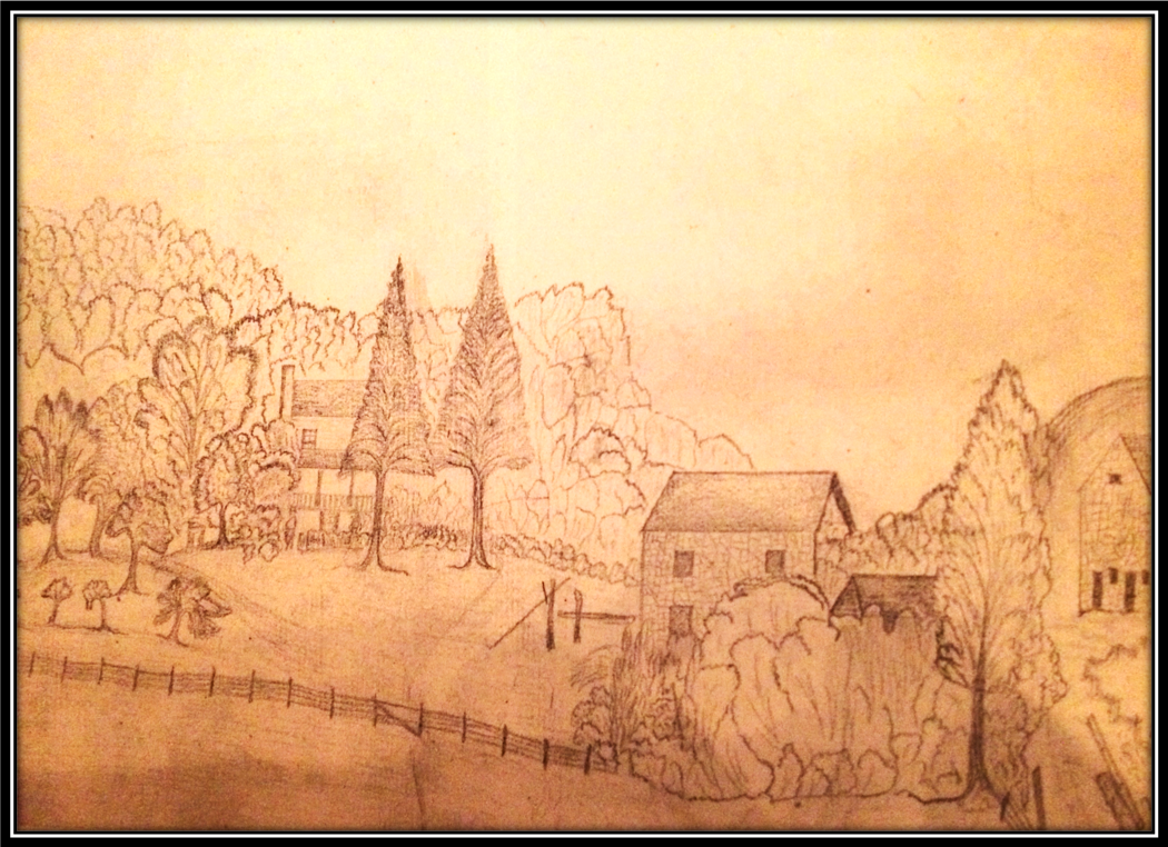 Shoemaker drawing of mill - Friends of Peirce Mill